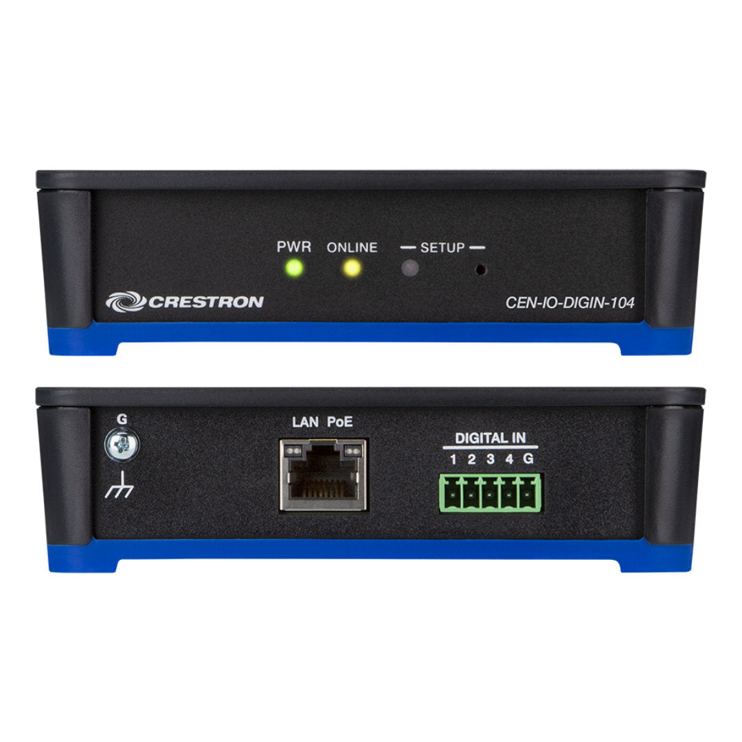 Crestron CEN-IO-DIGIN-104 Wired Ethernet Module with 4 Digital Inputs ...