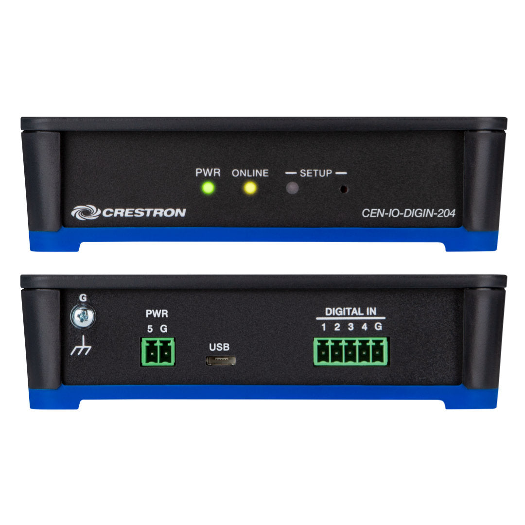 Crestron CEN-IO-DIGIN-204 Wi-Fi Network I/O Extender with 4 Digital In ...