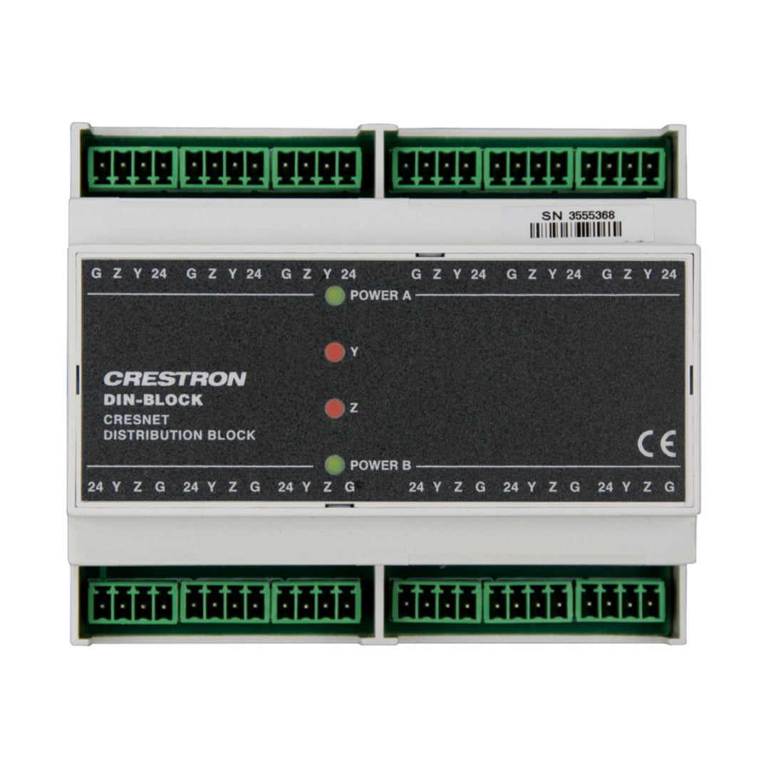 Crestron DIN-BLOCK DIN Rail Cresnet Distribution Block — Formwave