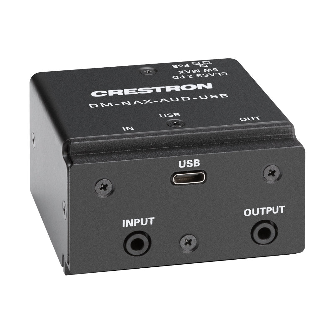 Crestron DM-NAX-AUD-USB Audio-over-IP Converter with USB-C Audio Input ...